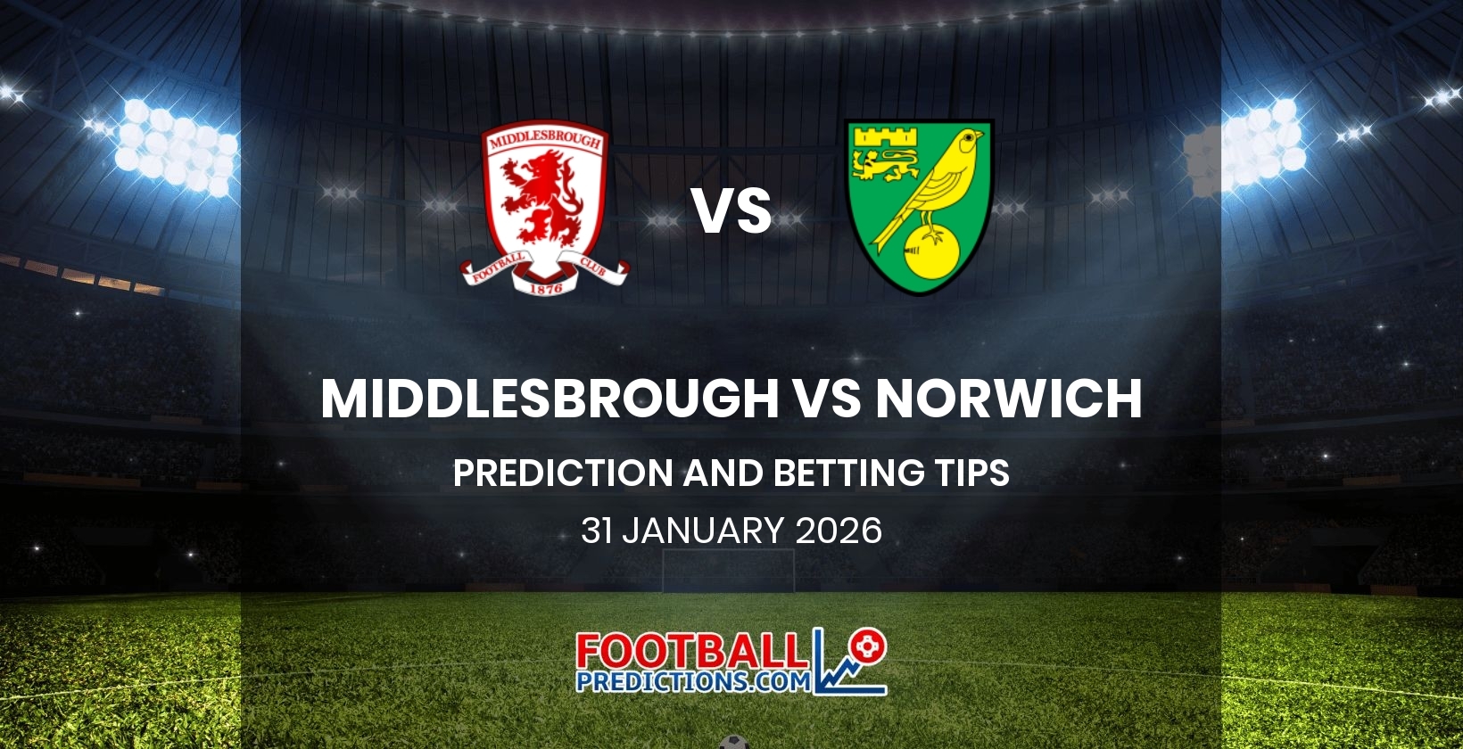 MIddlesbrough vs Norwich Prediction & Betting Tips | 31/01/2026 ...